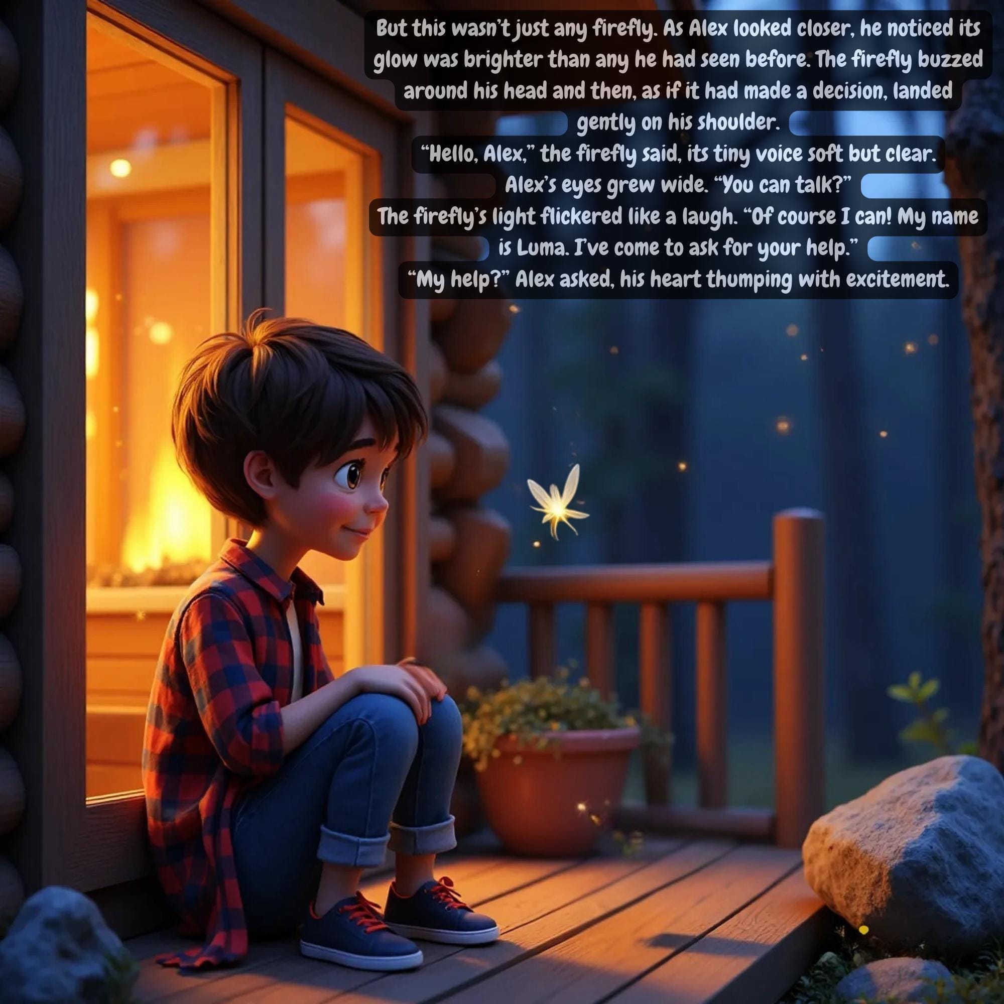 Alex and the Firefly Magical Children's Book, Firefly Adventure Story ...