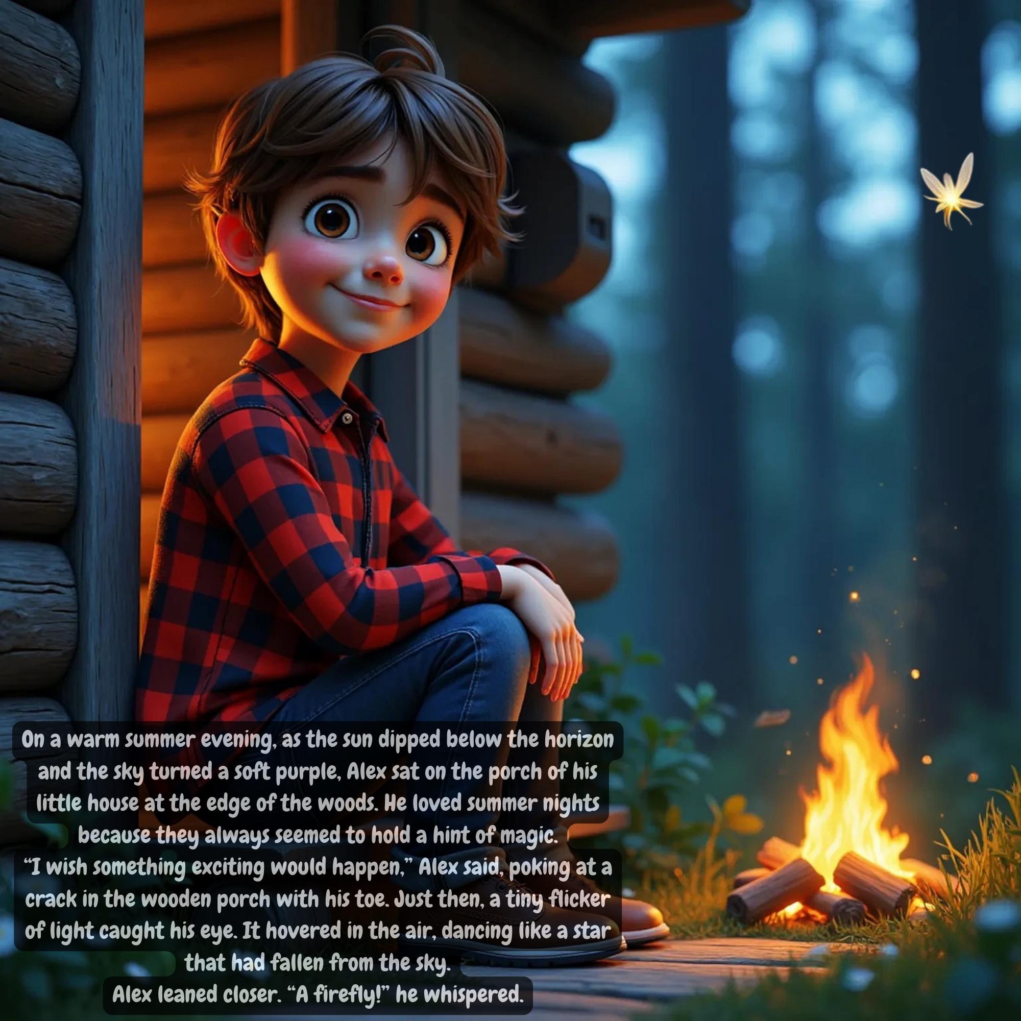 Alex and the Firefly Magical Children's Book, Firefly Adventure Story ...