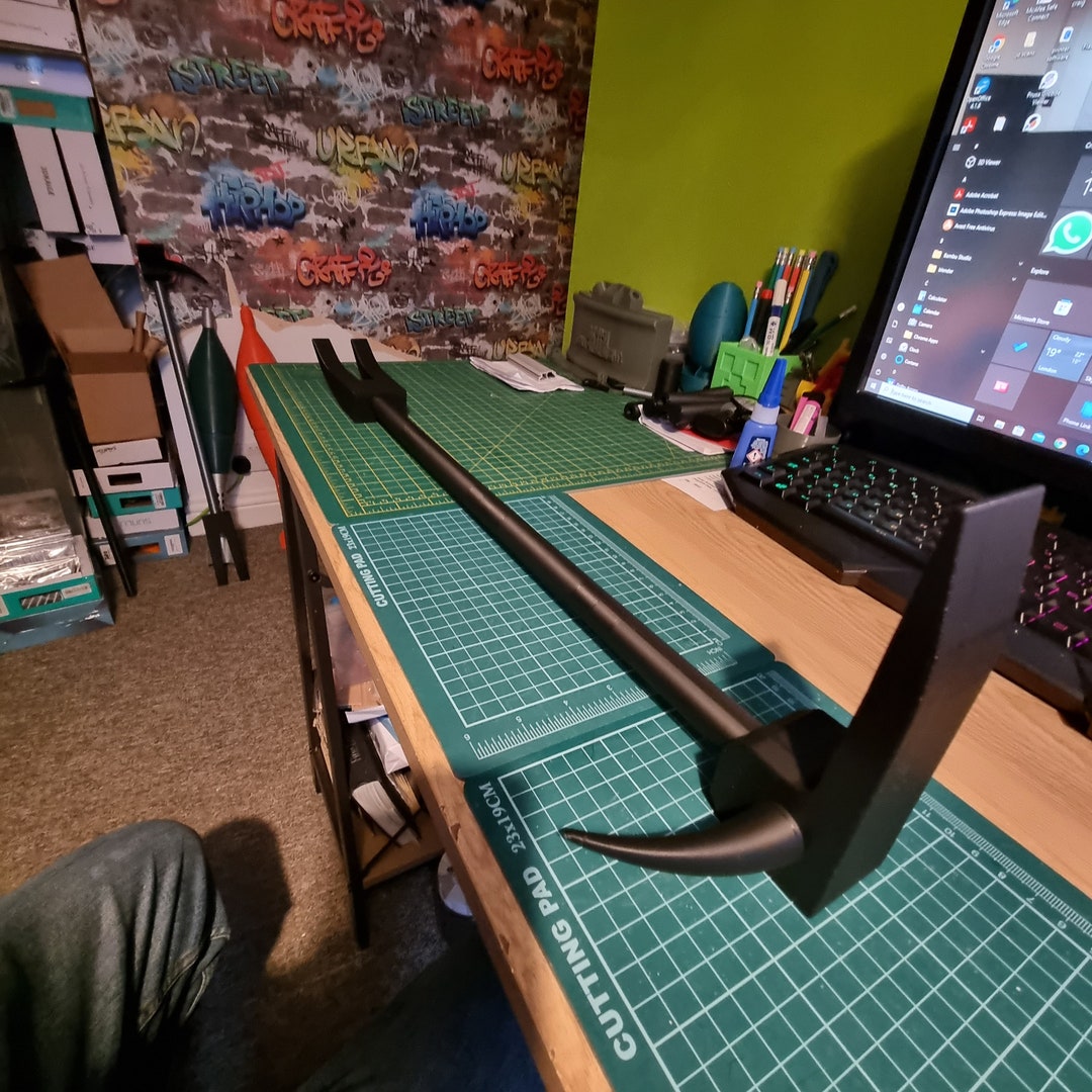 Halligan Crowbar Prybar Movie Prop for Cosplay Jason Police Swat 3d ...