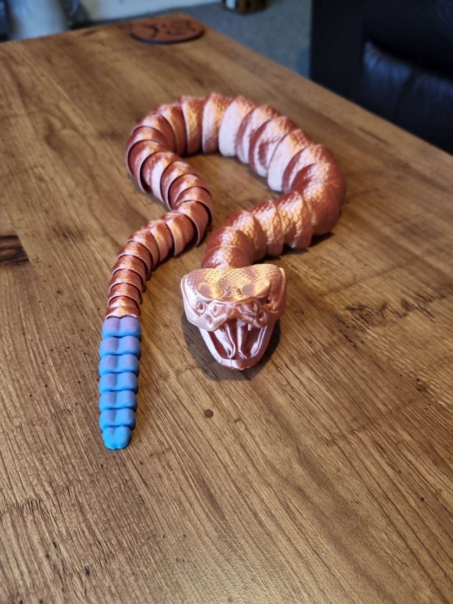 26" Rattle Snake. Fidget 3d Printed Flexi Pets. ,,offical Seller ...
