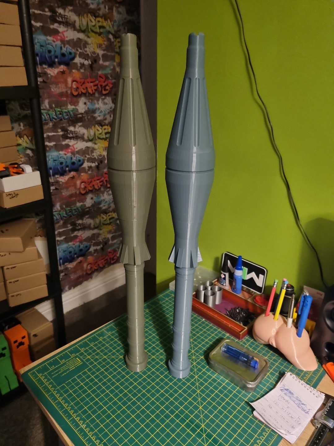 RPG-7 Rocket Full Size 3d Printed Cosplay Reenactment Prop - Etsy
