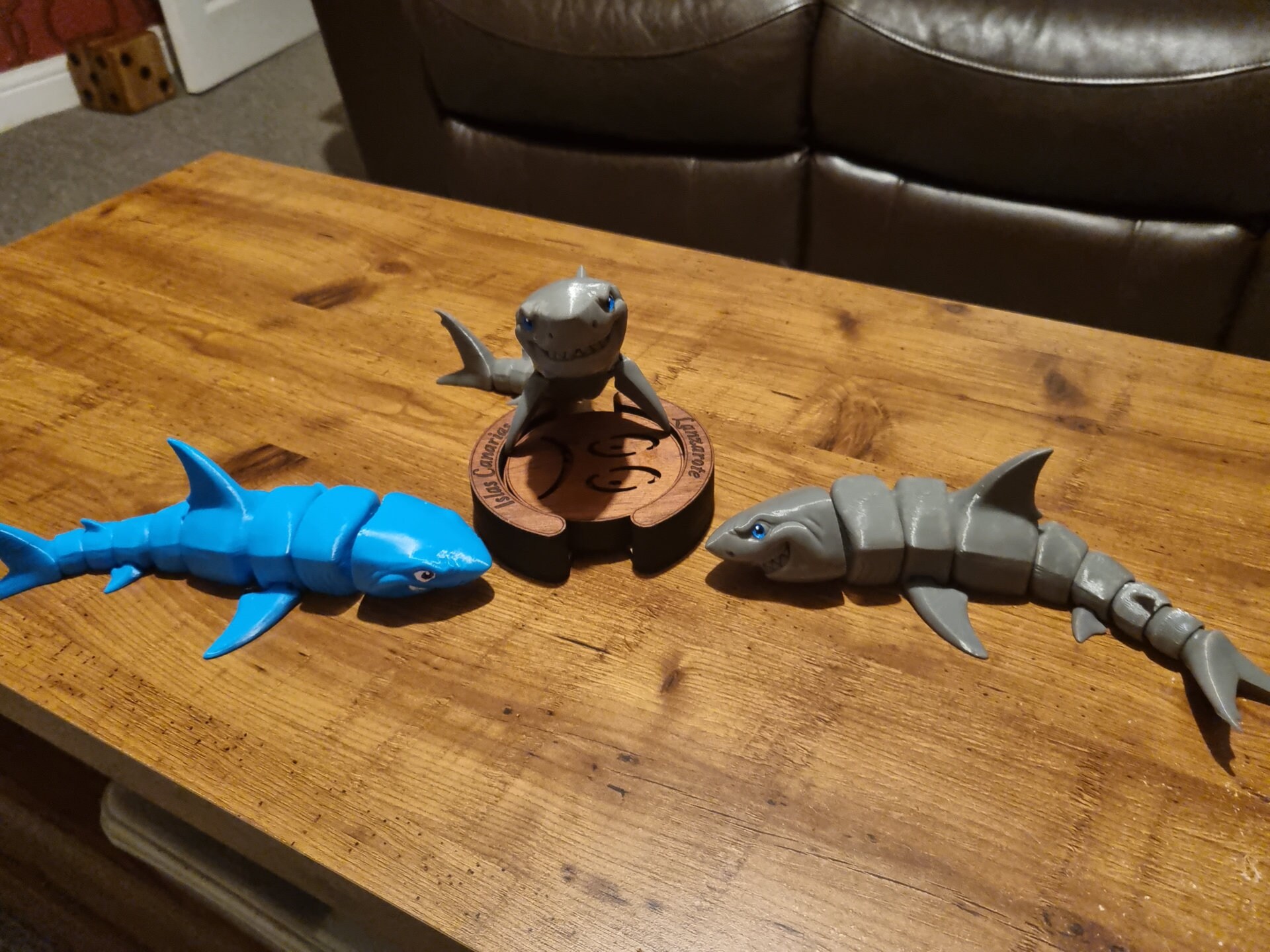 10 Great White Shark Fidget 3d Printed Flexi Pets. ,,offical Seller ...