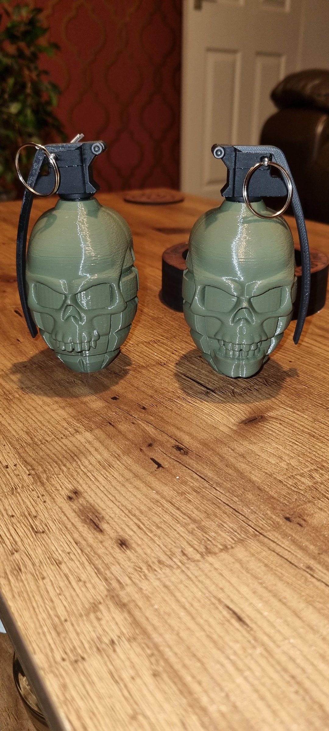 Pineapple Skull Grenadereplica 3d Printed Reenactment Cosplay Props - Etsy