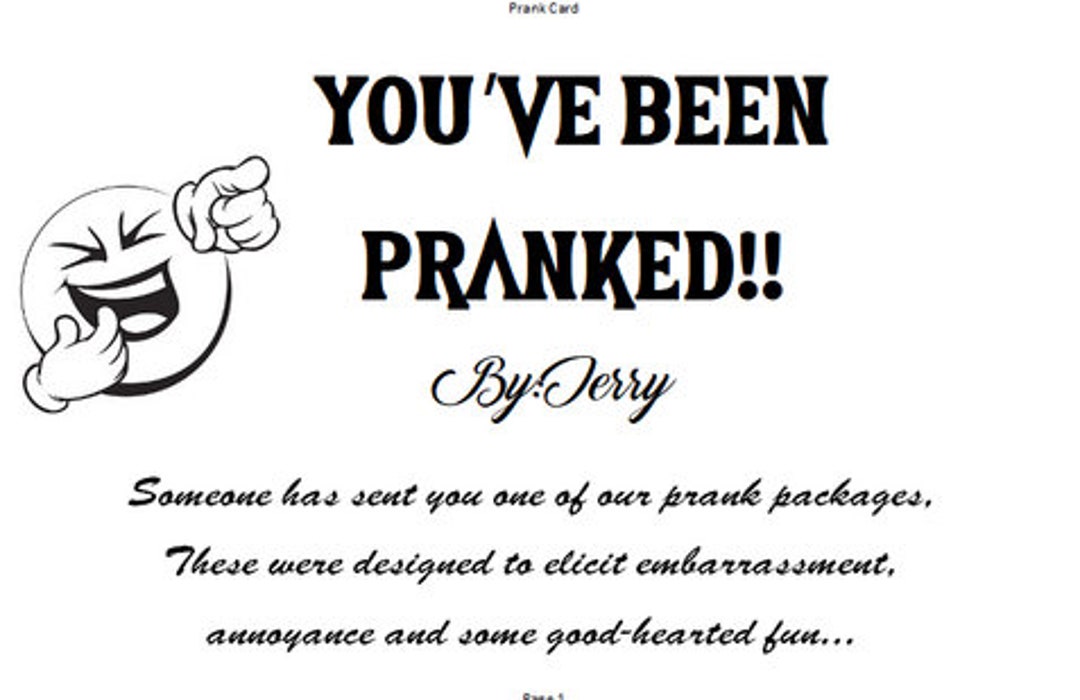 Prn Addict Mailer. YOUVE Been PRANKED - Etsy