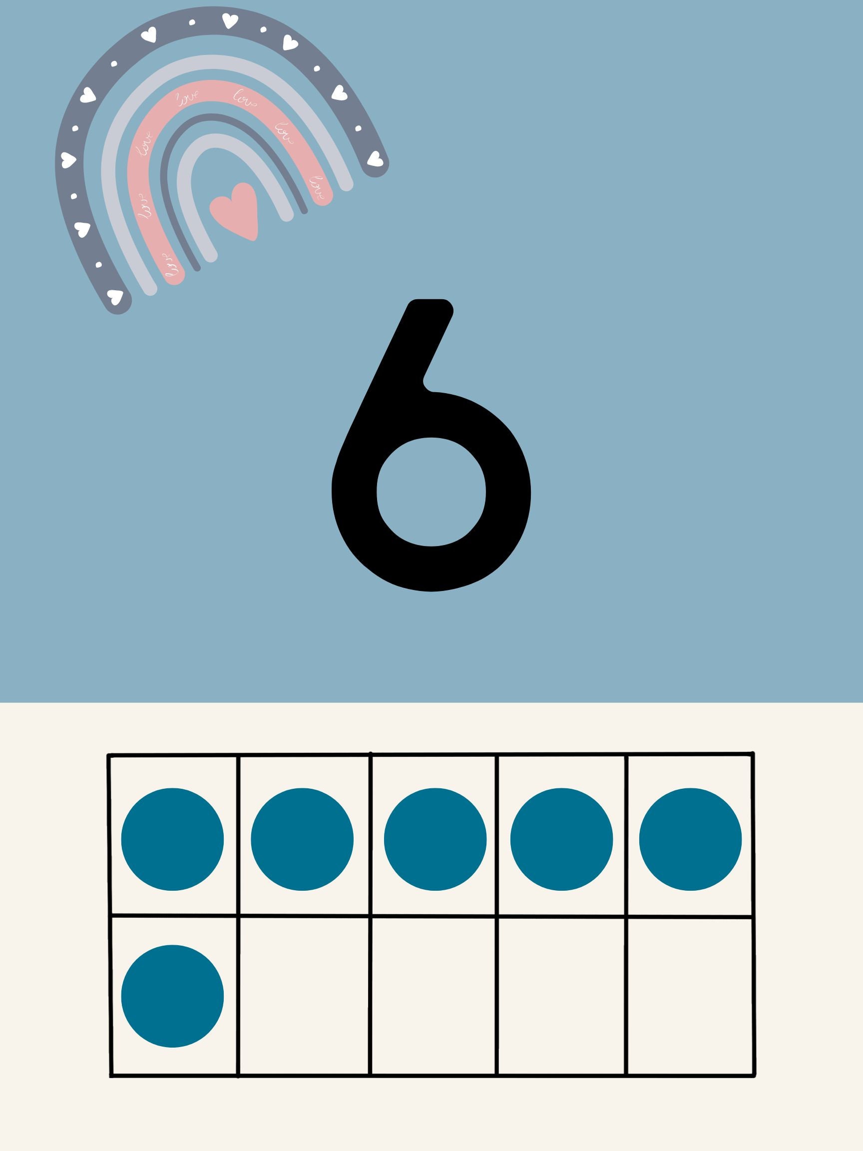 Boho Rainbow Number Posters for Classroom Digital Download - Etsy