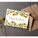 Sunflower Theme Birthday Card / Instant Download & Printable Tent Card ...