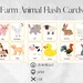 Farm Animal Flash Cards, (digital Download - Activity for Toddlers ...