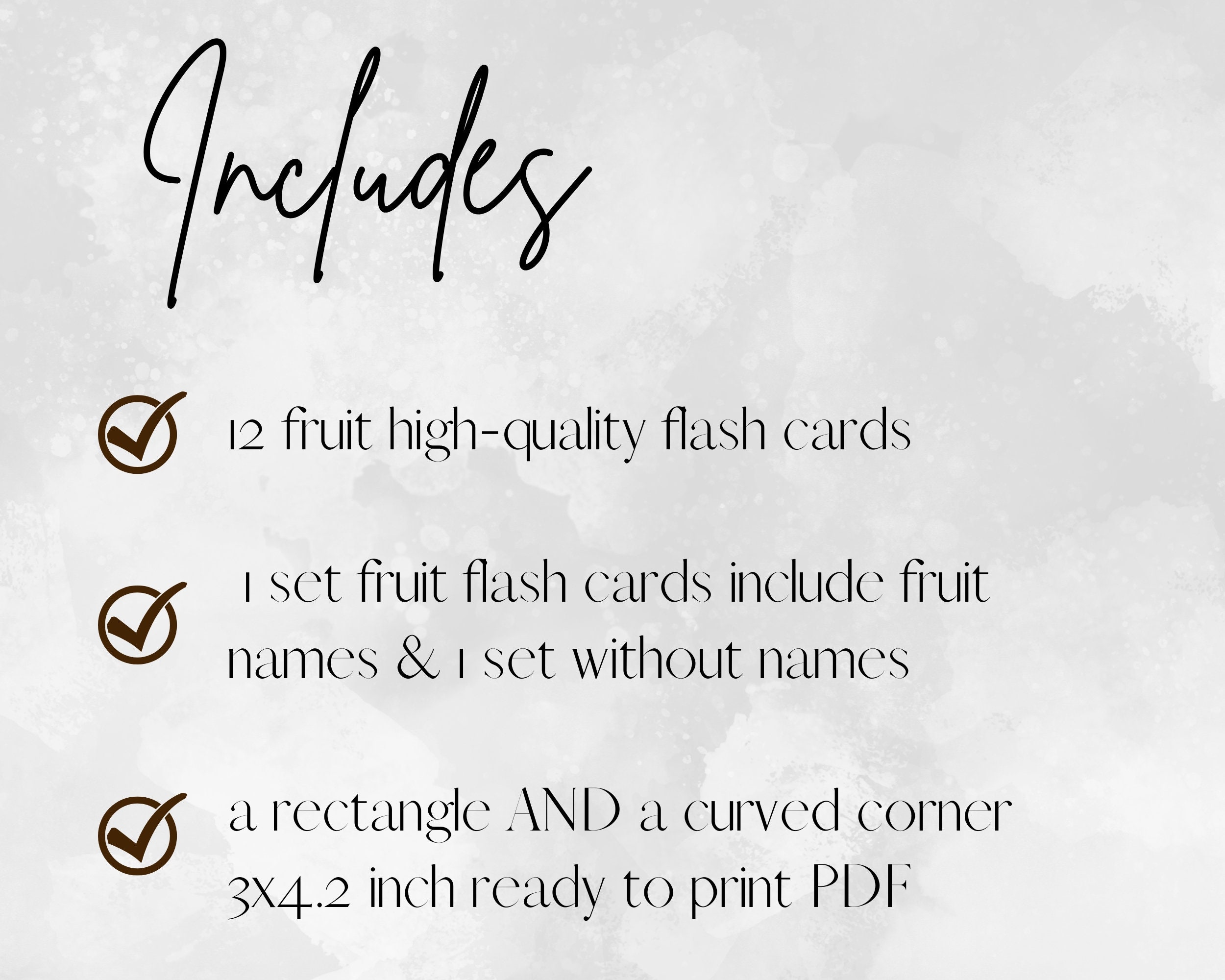 Fruit Learning Flash Cards (can Use for Toddlers, Homeschooling, at ...