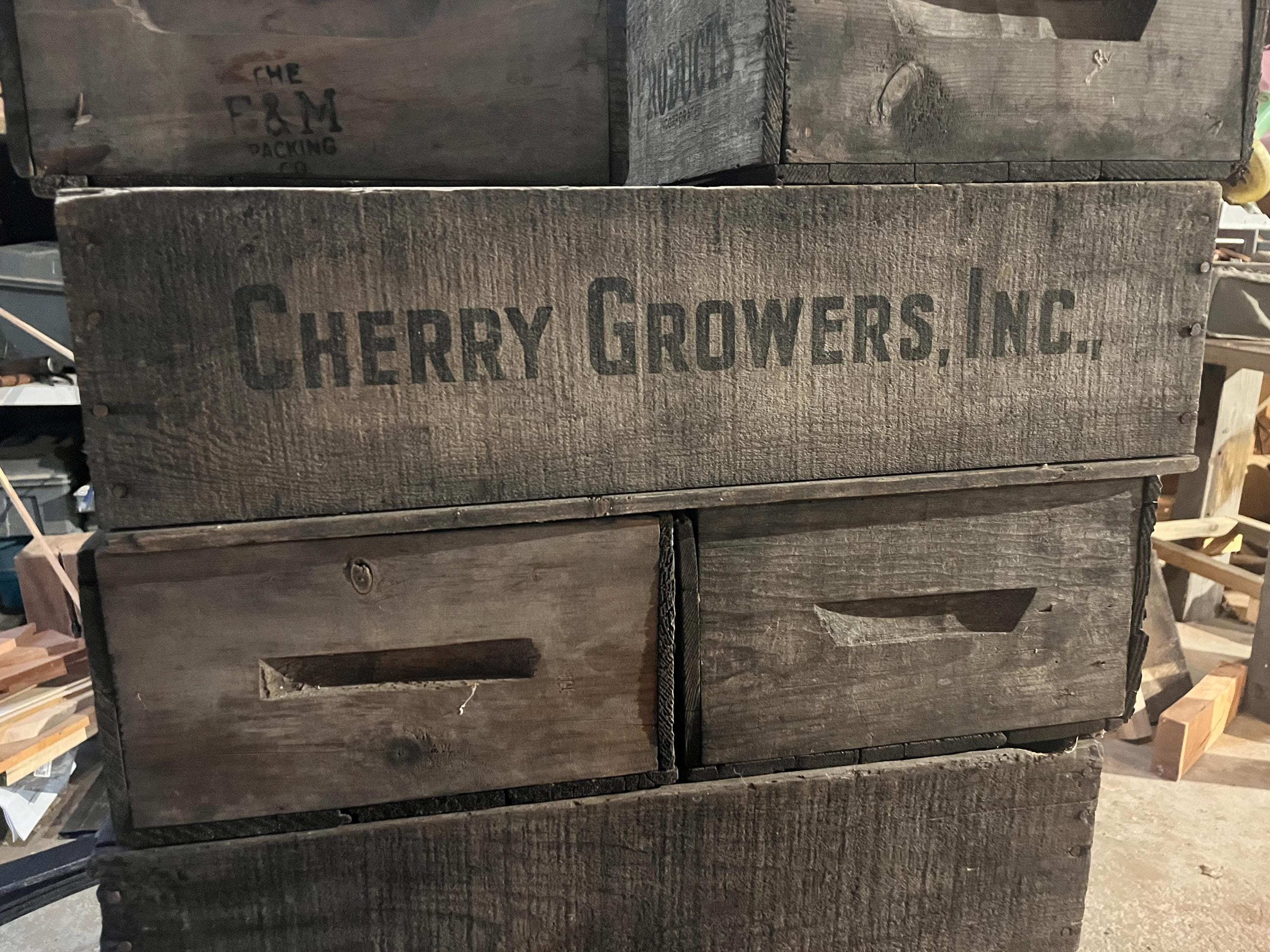 Vintage Wood Cherry Lugs, Crates From Northern Michigan - Farm ...