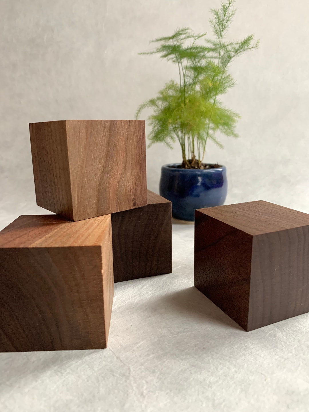 2x2 Handmade Wood Cube, Block, Minimalist Decor - Etsy