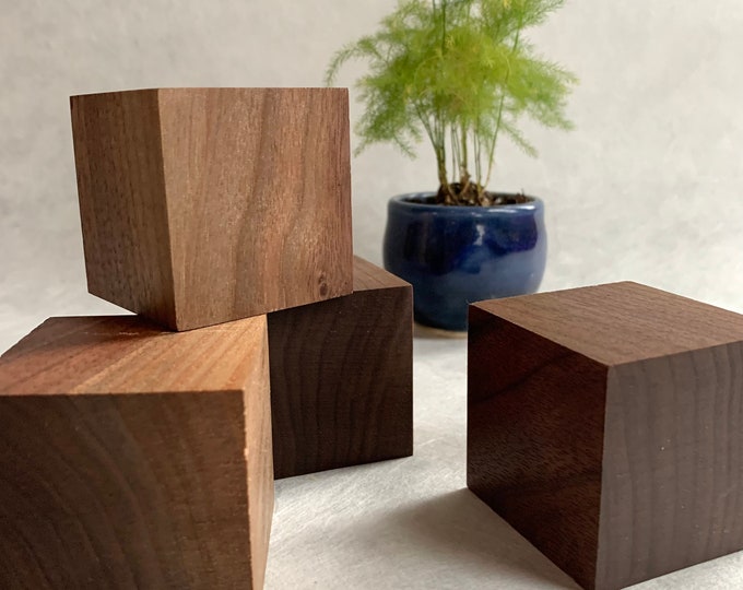 2"x2" Handmade Wood Cube, Block, Minimalist Decor - Etsy