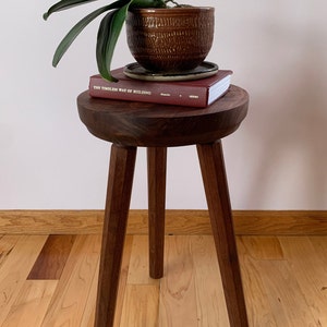 Walnut Handmade Milking Stool - Etsy