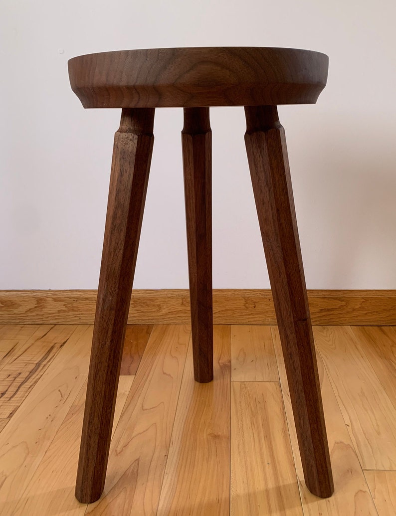 Walnut Handmade Milking Stool - Etsy
