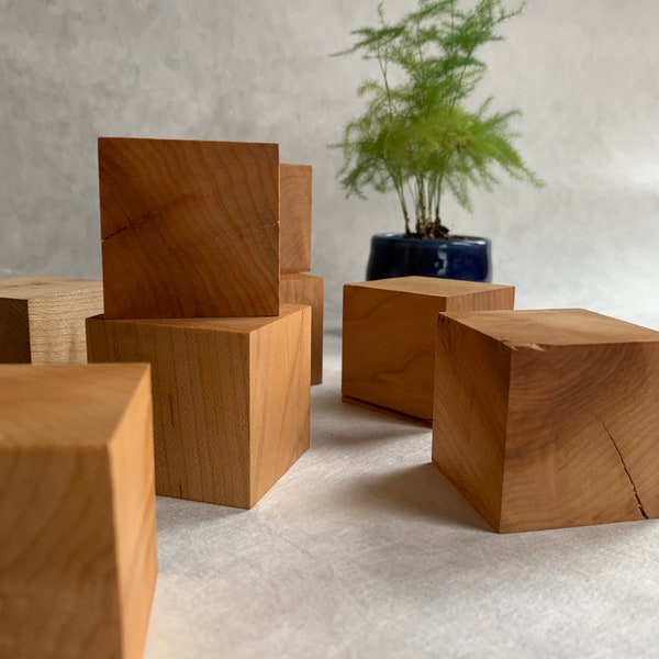 Wood Cube - Etsy