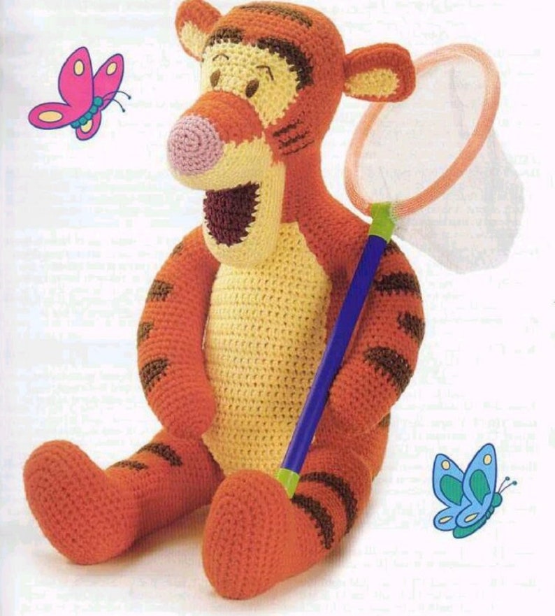 Winnie the Pooh, Eeyore, Tigger and Piglet Crochet Pattern Book - Etsy