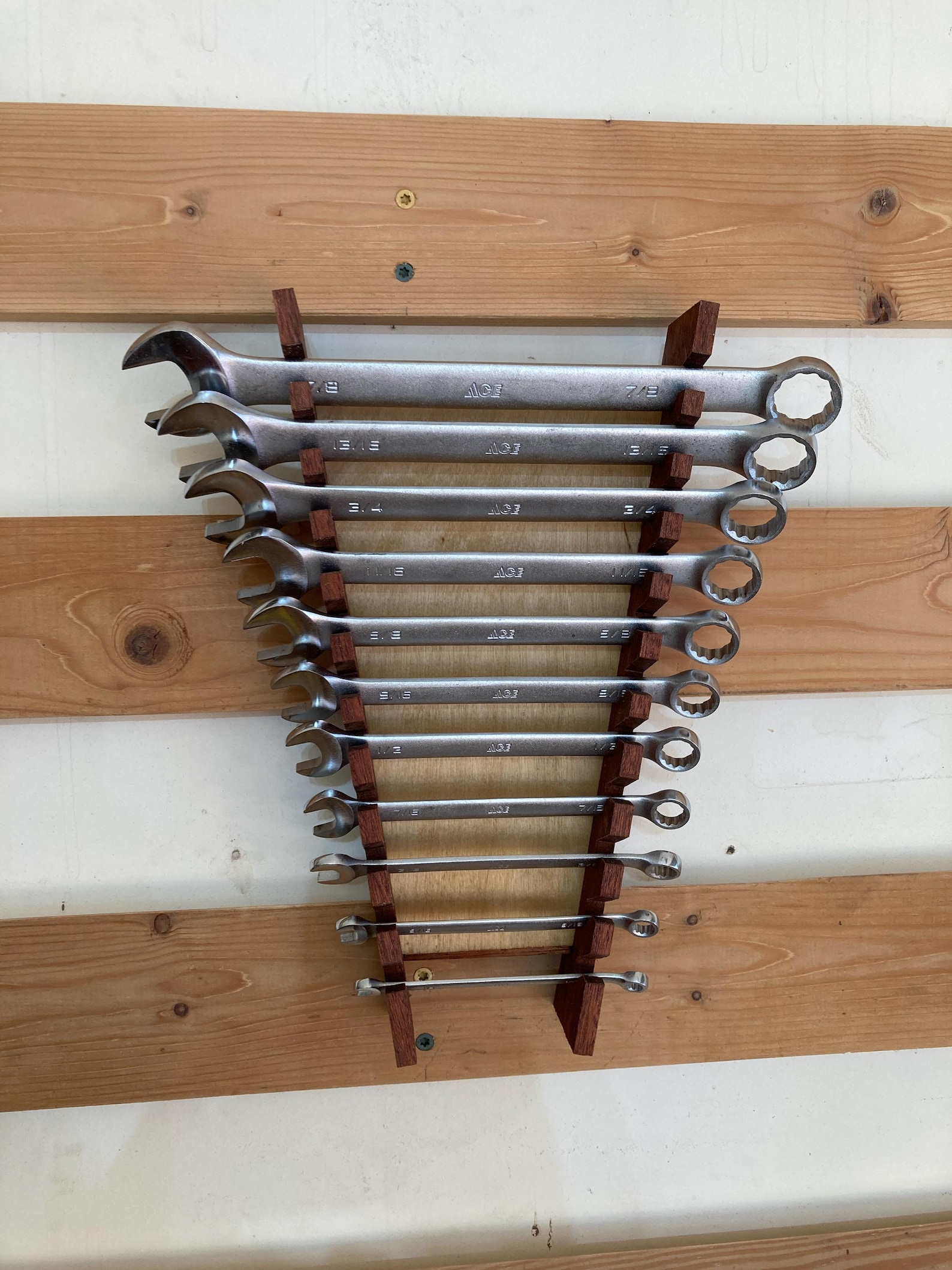 French Cleat Wrench Organizer Plans - Etsy