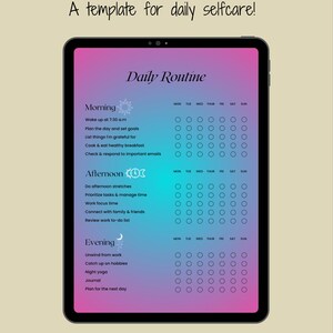 Printable Daily Routine Planner, Instant Download, Daily Routine ...