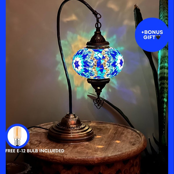 Turquoise Table Lamp - Etsy