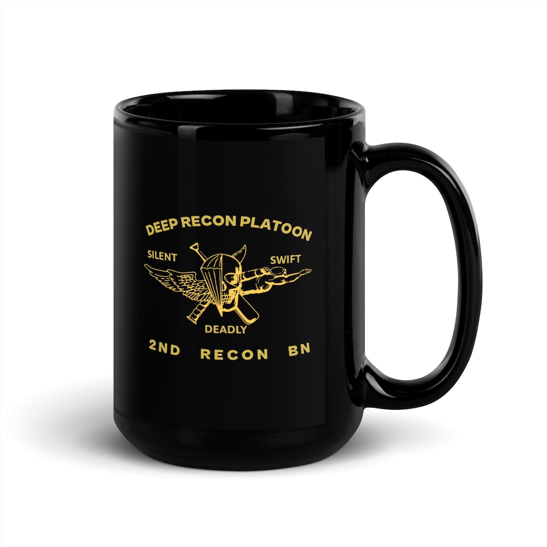 Deep Recon Platoon - 2nd Recon Bn - Black Glossy Mug - Etsy