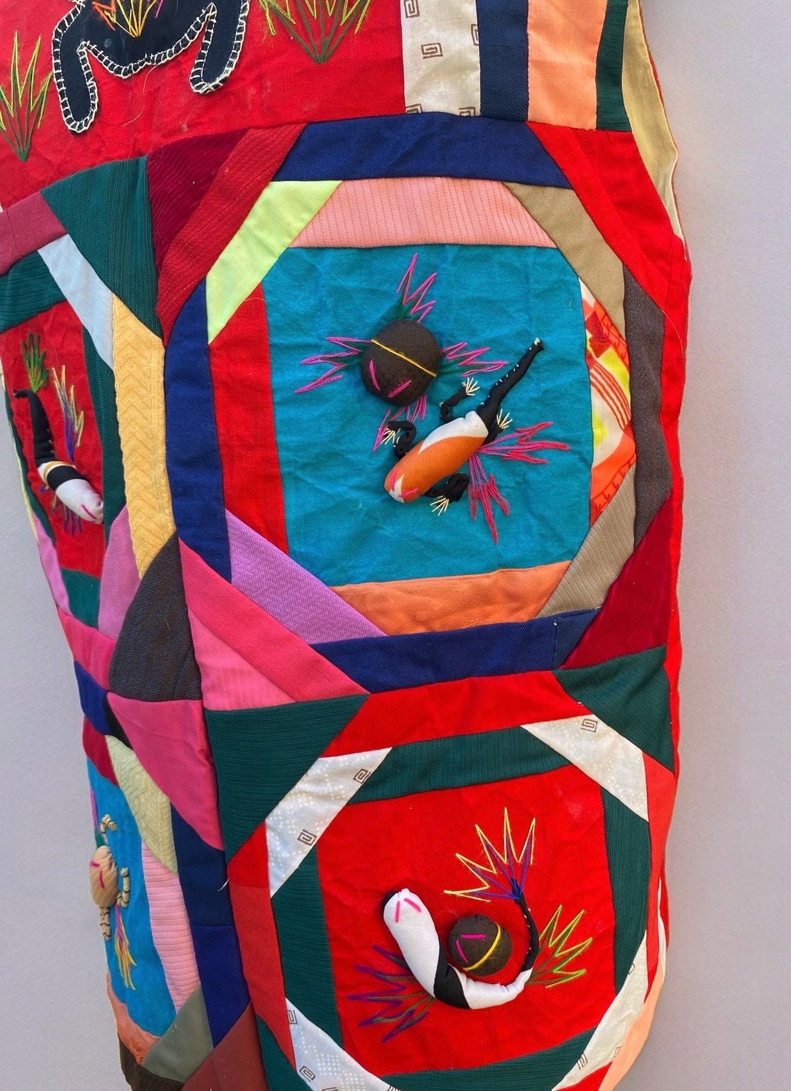 1950s Quilted Animal Scene Folk Vest, Cottage Core Vest, Handmade ...