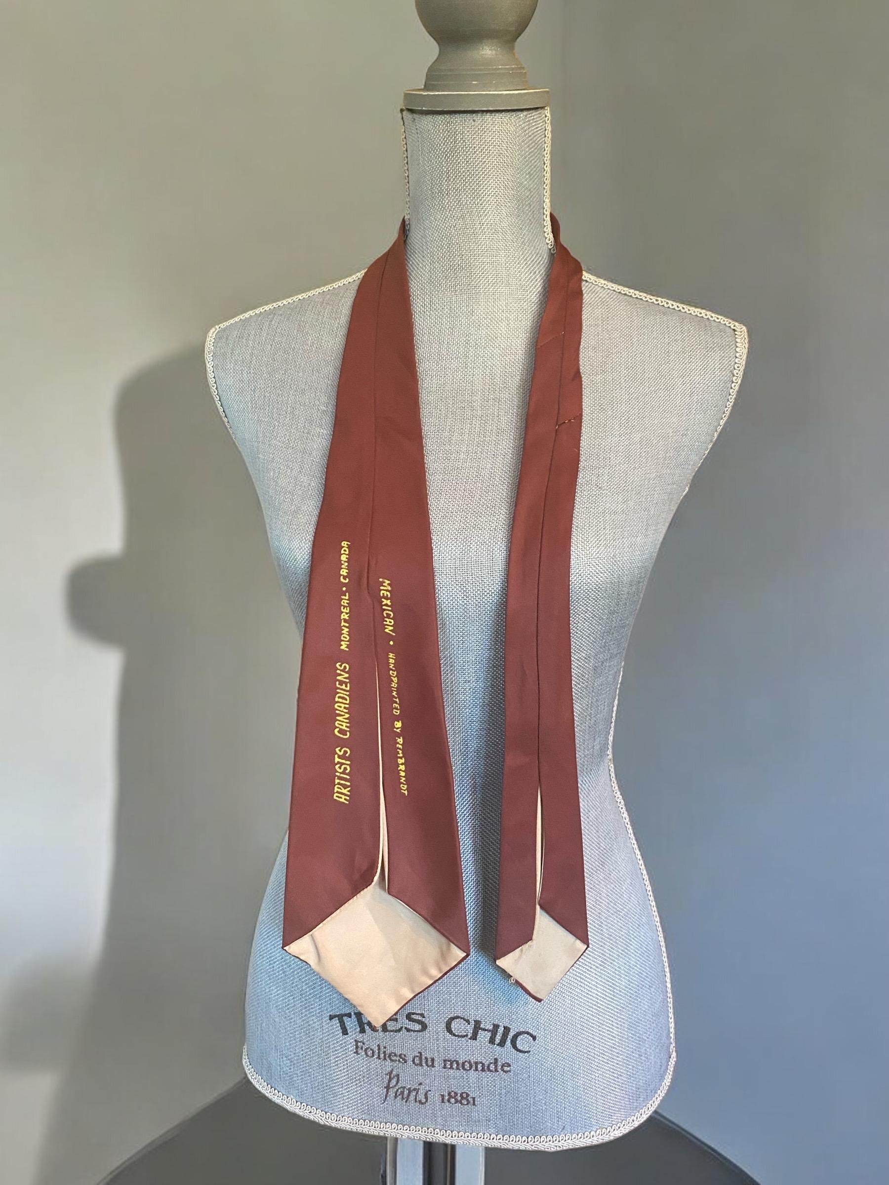 RARE, Vintage 1940s Wide Necktie, Artists Canadiens Hand Painted, Swing ...