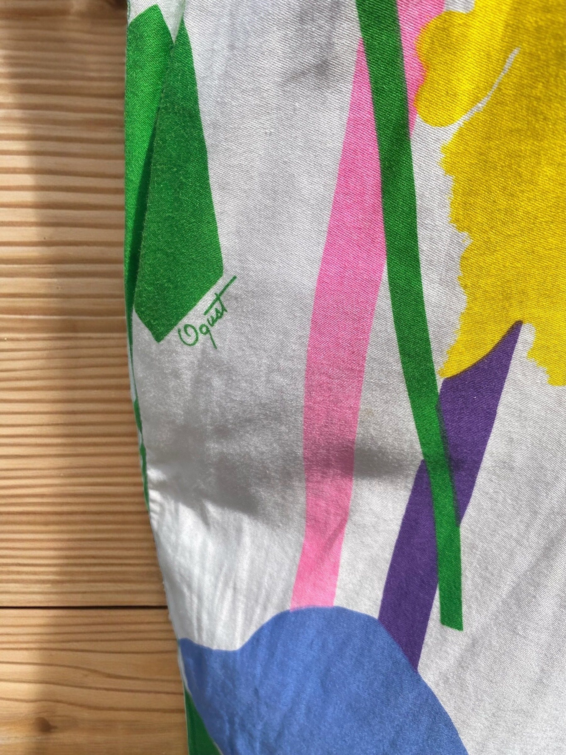 1980's Catherine Ogust Forever Dress for Penthouse Gallery, Abstract ...