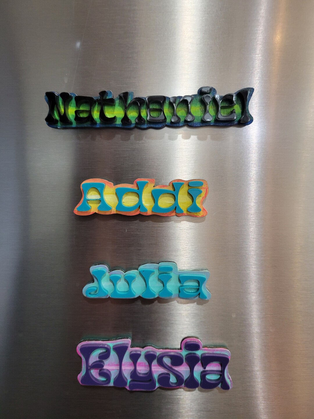 Customizable Name Magnets for Your Refrigerator or Locker - Etsy