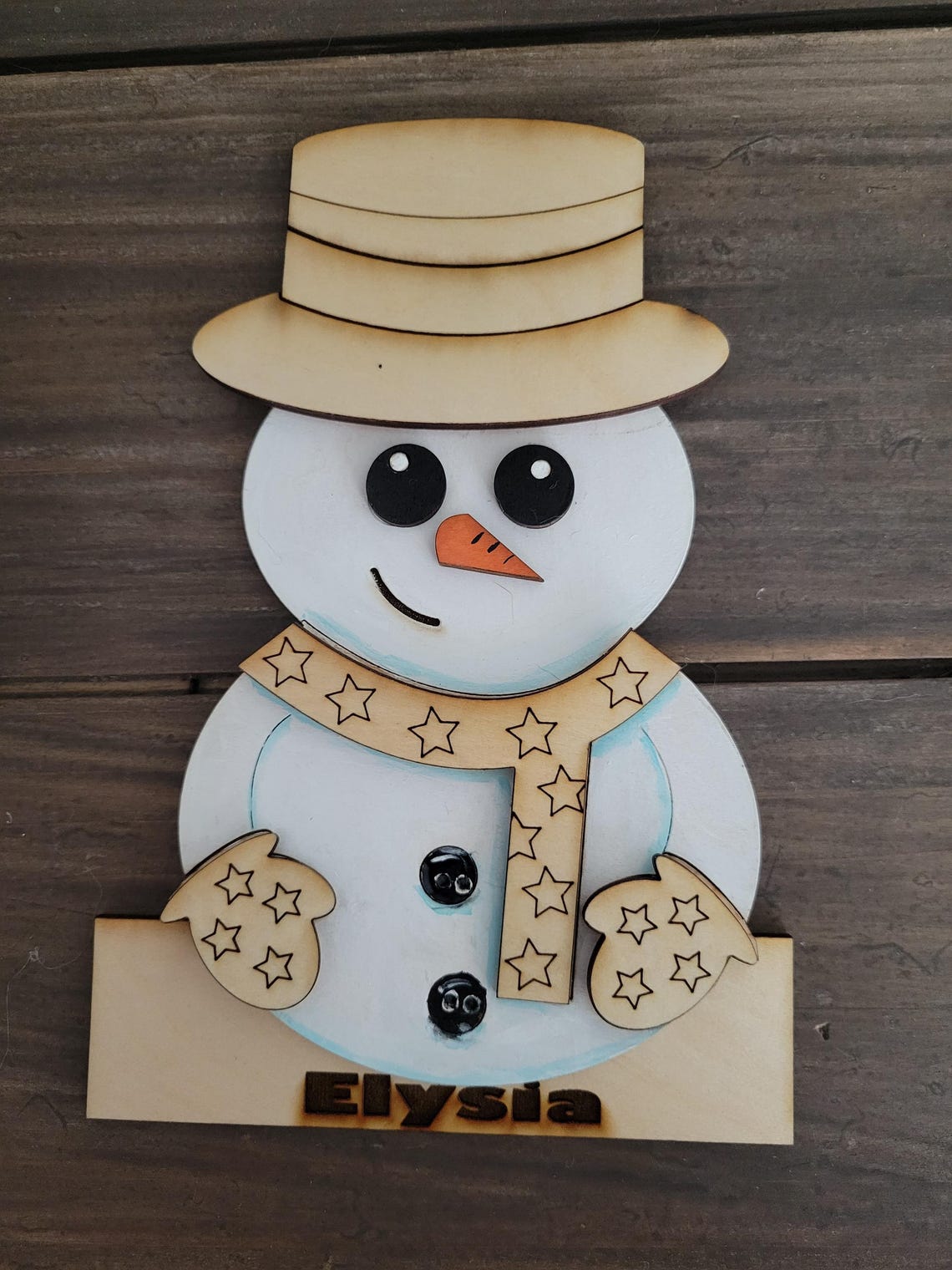 Personalized Snowman Kit With 12 Markers and 9 Velcro Accessories for ...