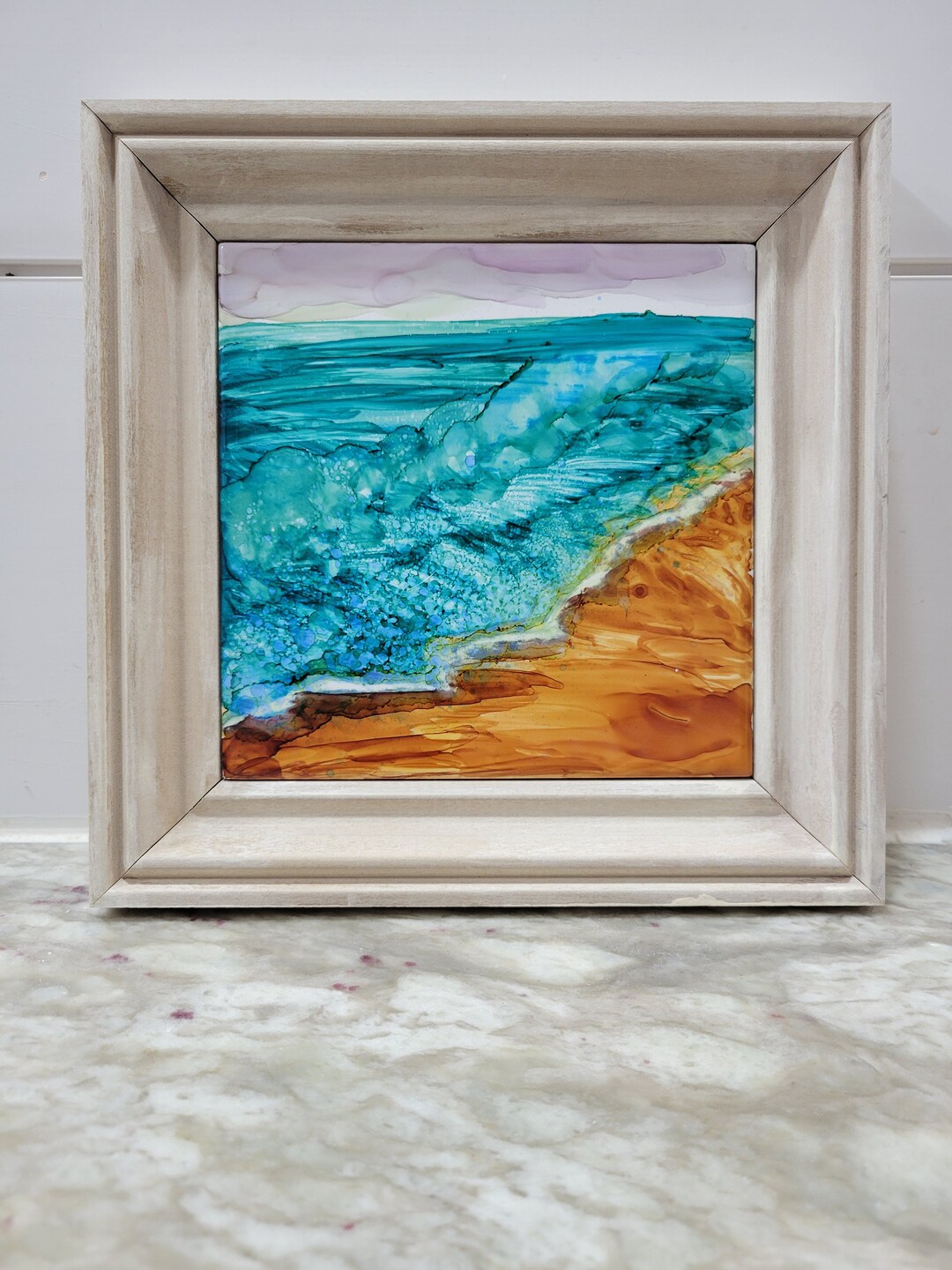 Wonderous Ocean Alcohol Ink Painting Original Art - Etsy
