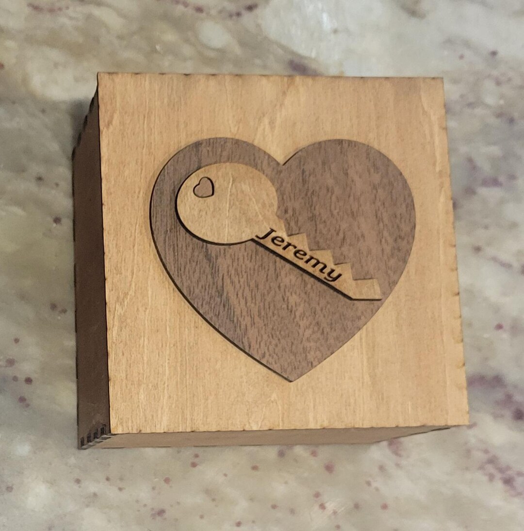 Wooden Personalized Valentine's Gift Box for Husband or Wife or Couple ...