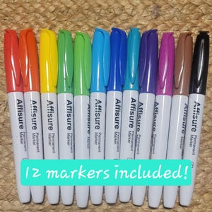 Personalized Snowman Kit With 12 Markers and 9 Velcro Accessories for ...
