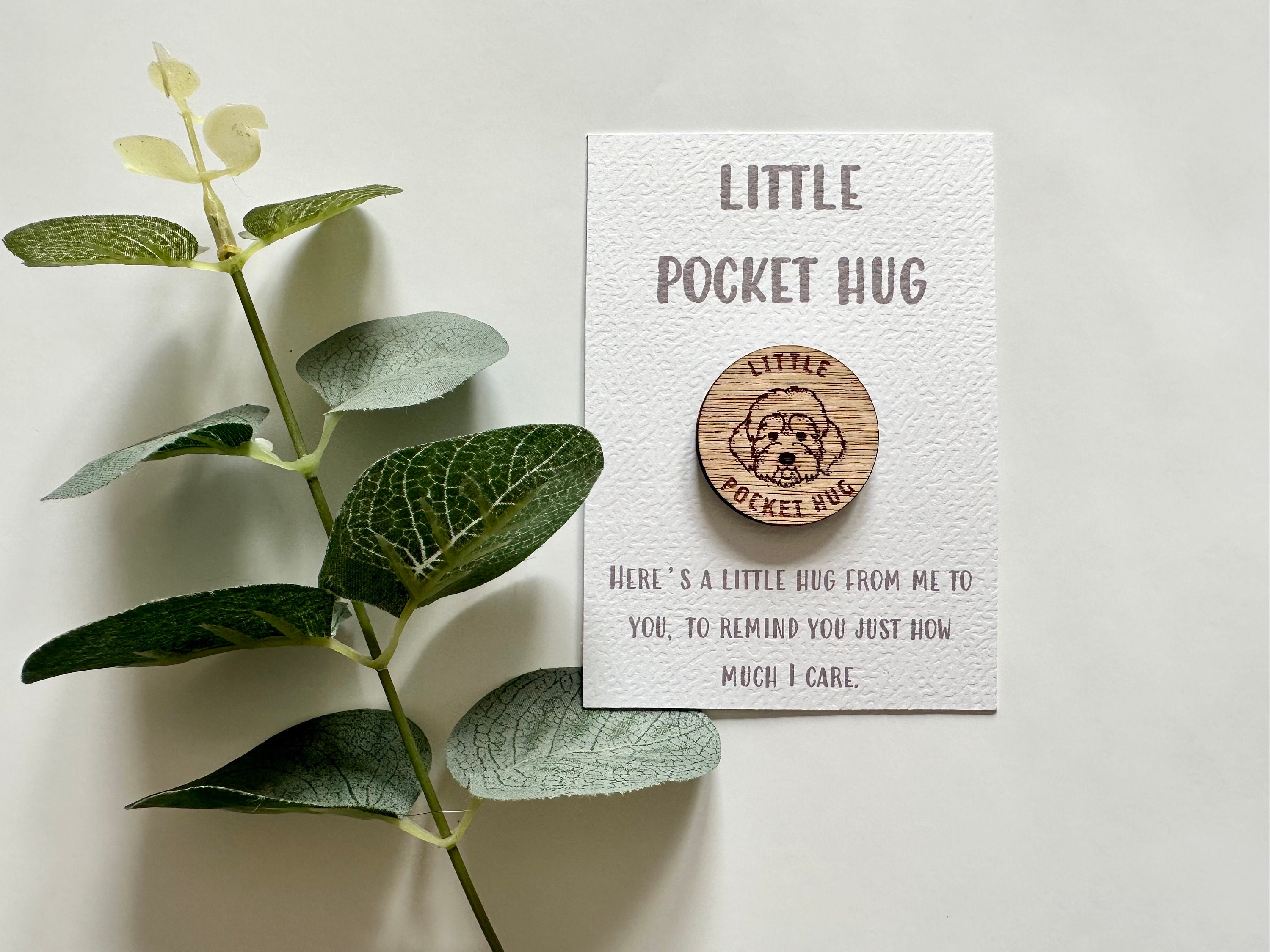 Cockapoo Dog Pocket Hug - Cute Wooden Token Gift - Sentimental Gift ...