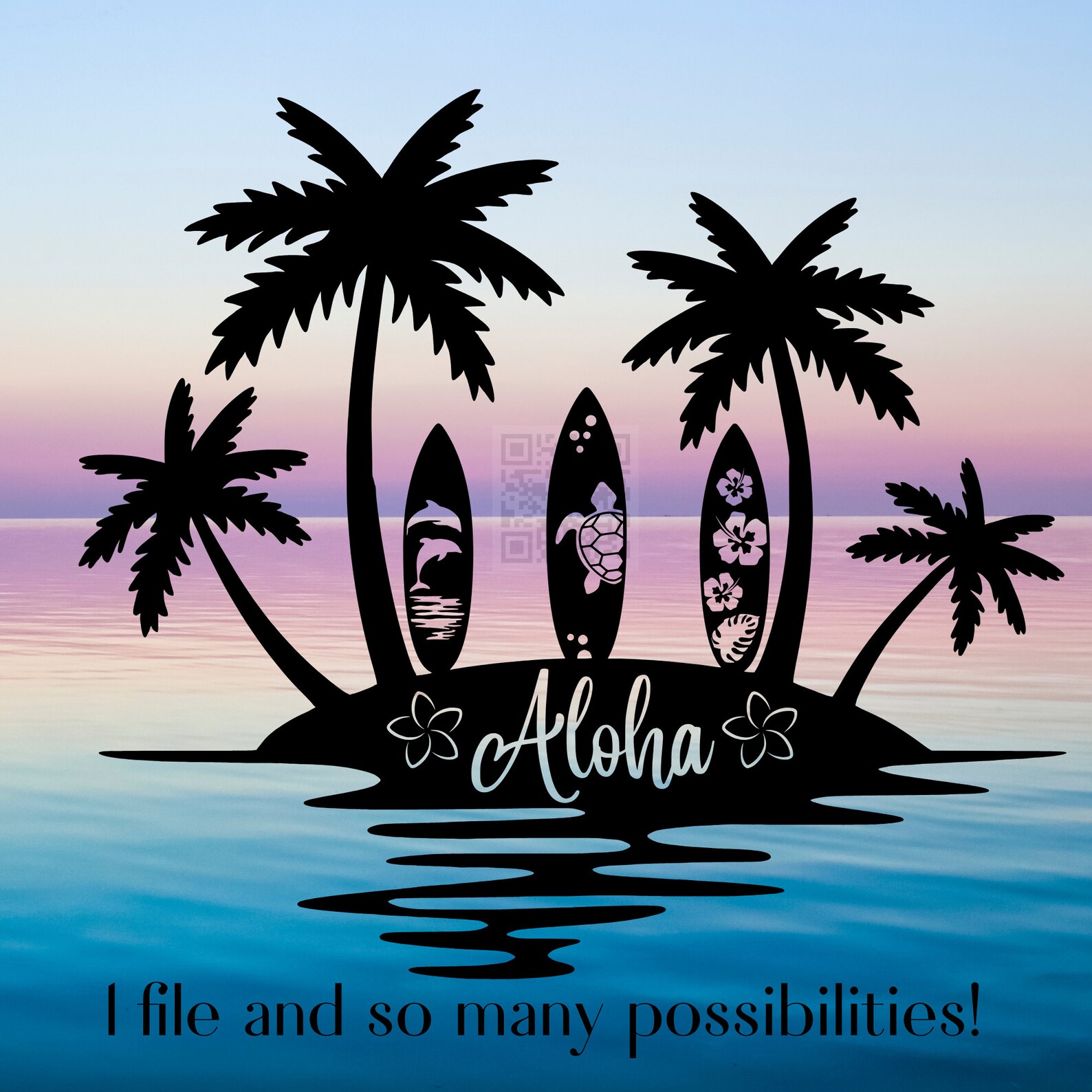 Hawaii Aloha Designed Svg Hawaii SVG Aloha Sticker - Etsy