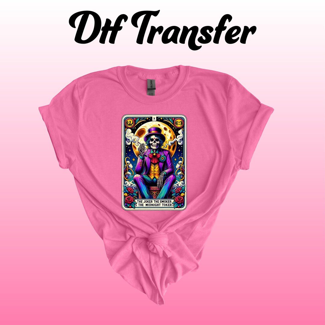 The Joker Funny Tarot Card DTF Transfer DTF Transfer Iron on Transfer ...