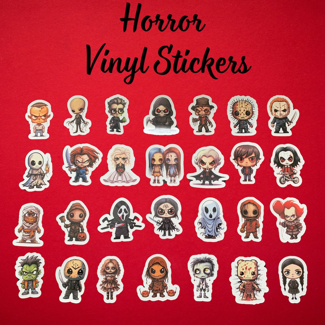Horror Vinyl Stickers Horror Movie - Etsy