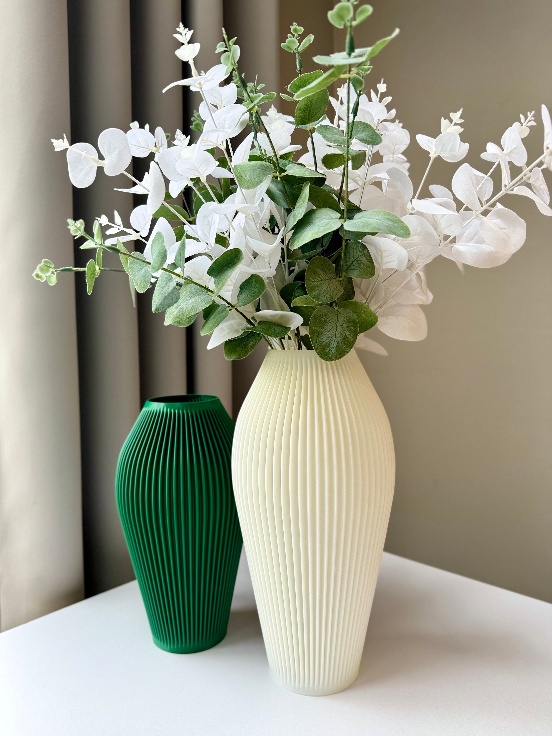 Elegant Decorative 3D Printed Vase, Unique Home Decor Vase, Modern ...