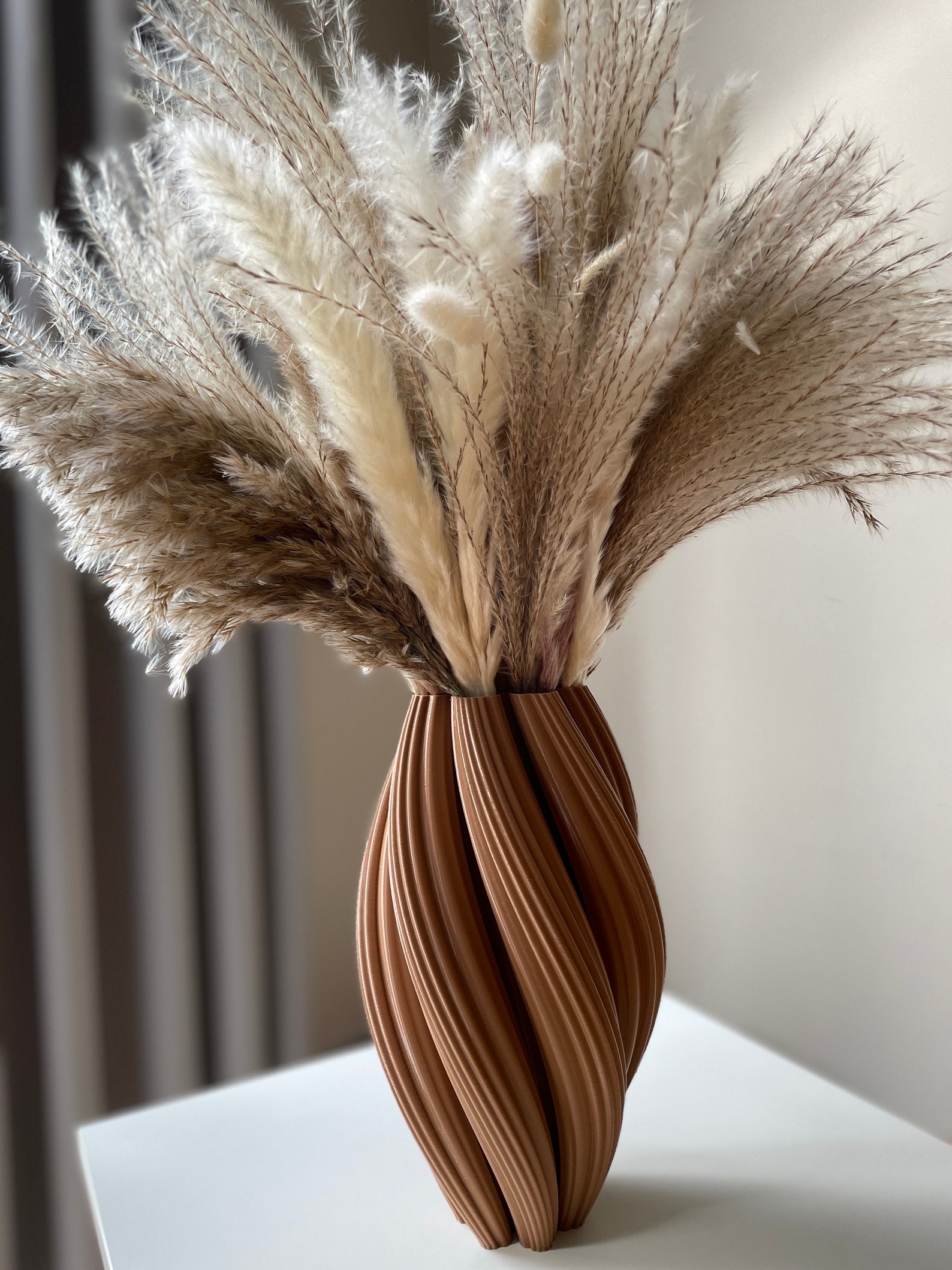 Stylish 3D Printed Vase, Modern Decorative Vase, Eco-friendly Home ...