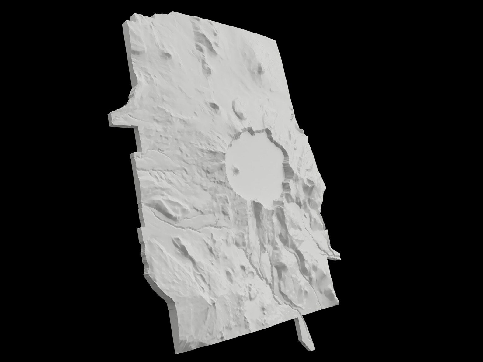 Crater Lake National Park Oregon STL File for CNC Milling 3D Printing ...
