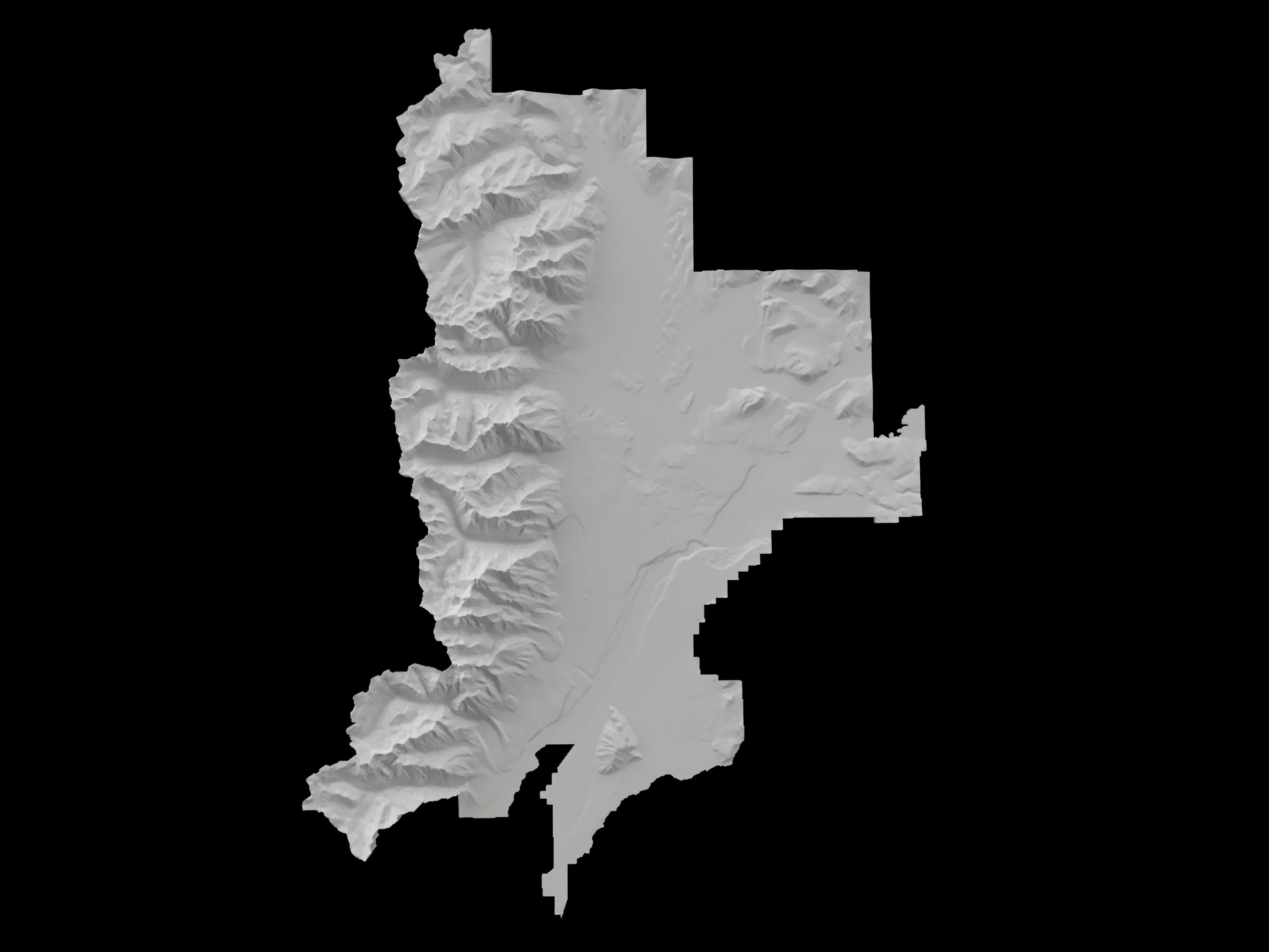 Grand Teton National Park Wyoming STL File for CNC Milling 3D Printing ...
