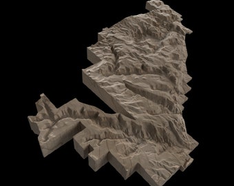 Mount Rainier National Park Washington STL File for CNC Milling 3D ...