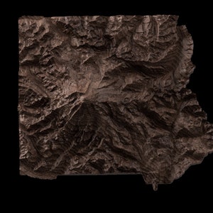 Mount Rainier National Park Washington STL File for CNC Milling 3D ...