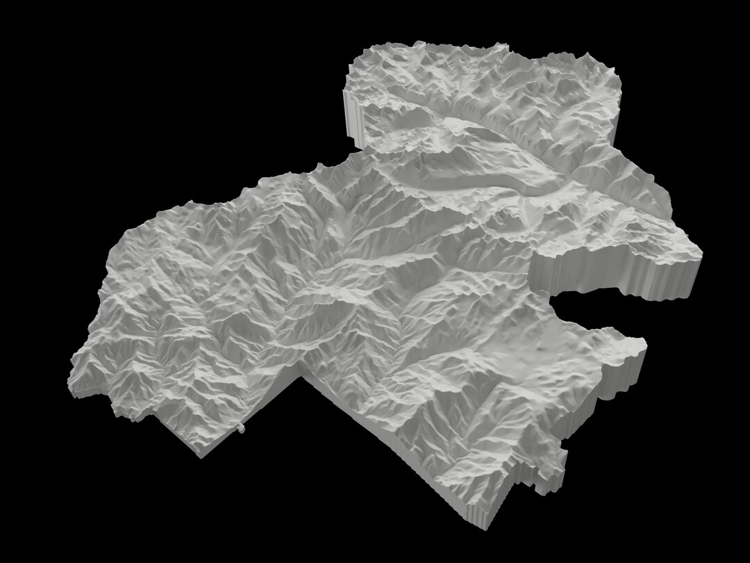 Sequoia National Park California STL File for CNC Milling 3D Printing ...