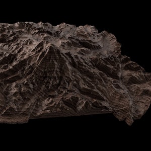 Mount Rainier National Park Washington STL File for CNC Milling 3D ...