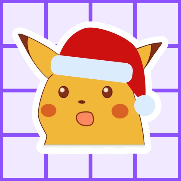 Surprised Pikachu Decal - Etsy