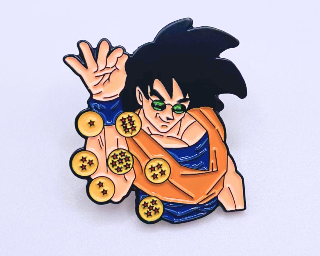 Goku Salt Bae Anime Saiyan Enamel Pin Cute Lapel Pin Brooch Jewelry ...