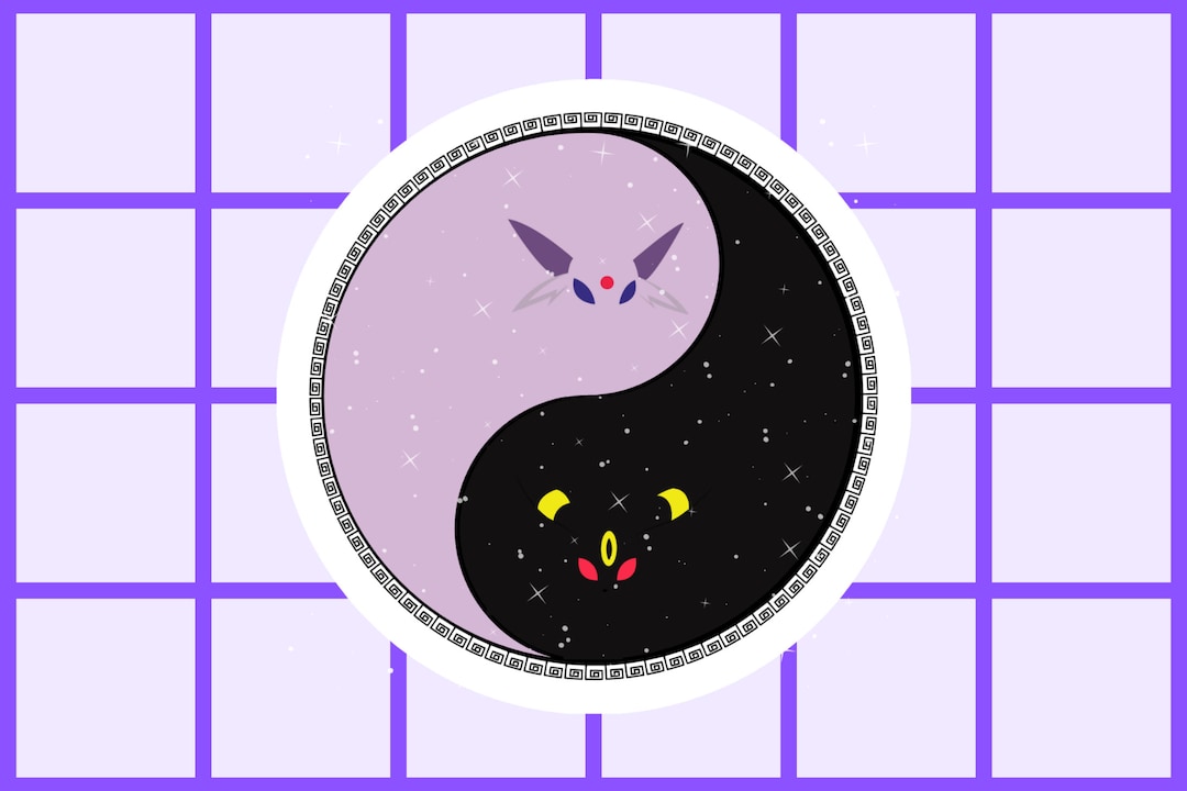 Espeon Sticker Umbreon Pokemon Sticker Gift Anime Sticker Cute ...