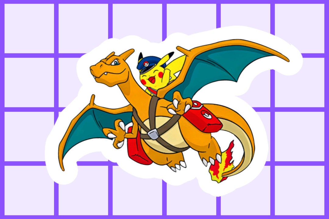 Charizard Sticker Pokemon Sticker Gift Anime Sticker Cute Charizard ...