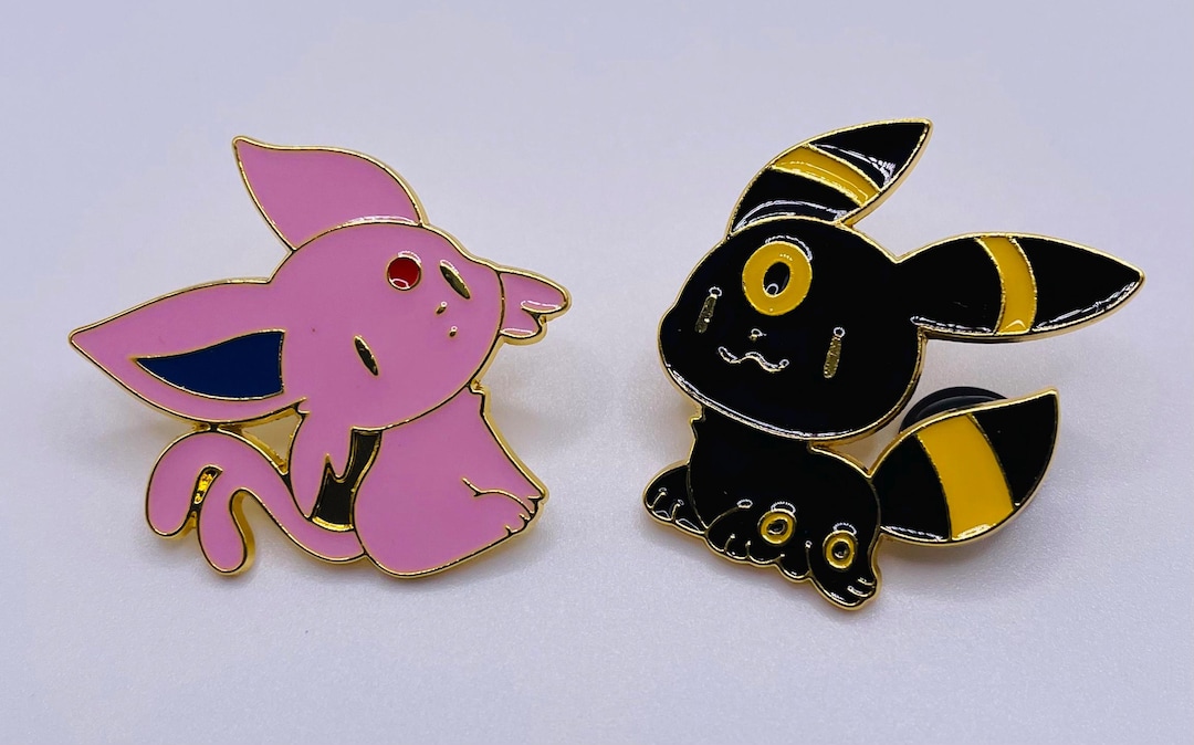Espeon Umbreon Moon Pair Pokemon Anime Enamel Pin Cute Lapel Brooch ...
