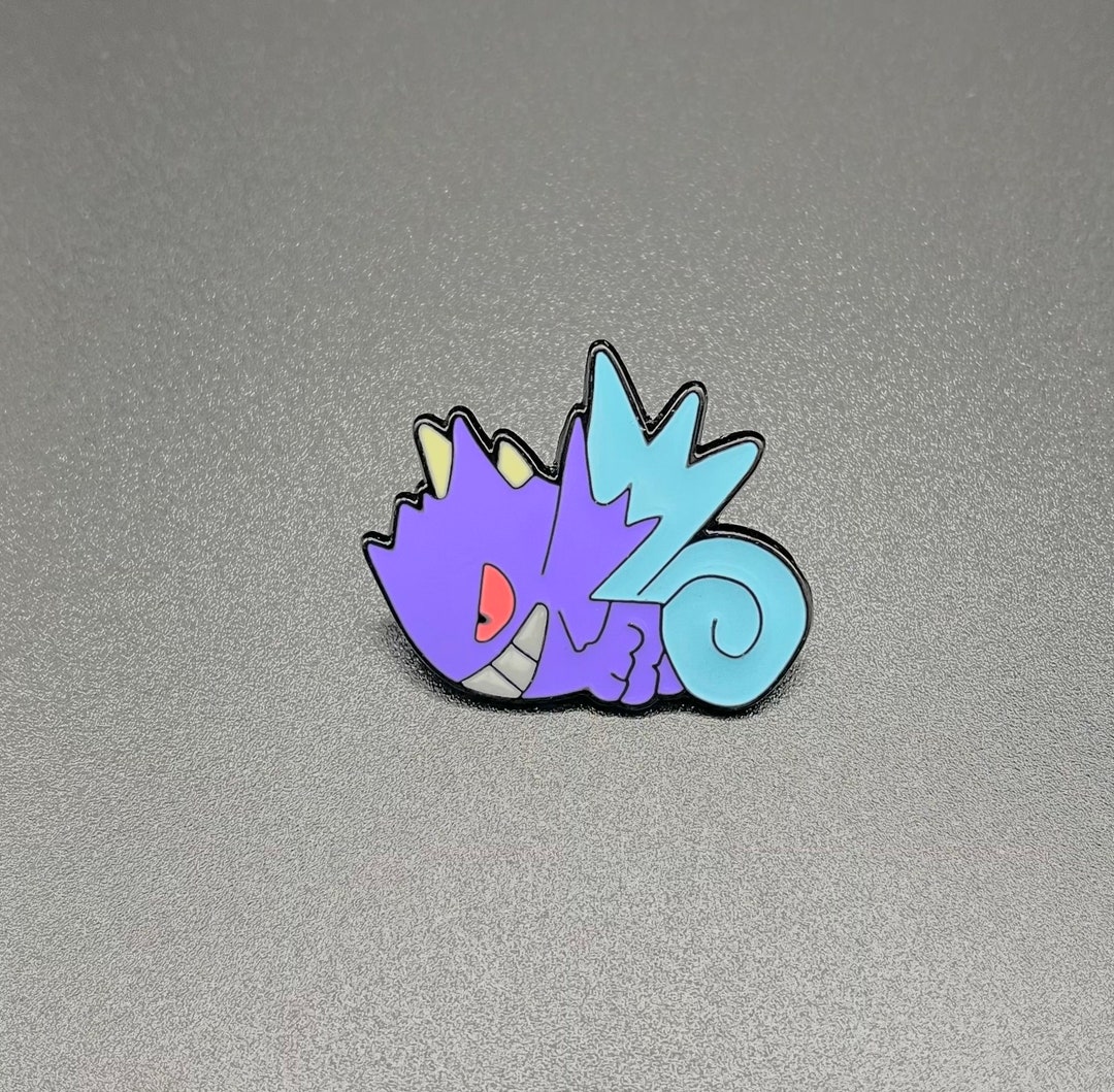 Gengar Seadra Horsea Anime Pokemon Enamel Pin Cute Lapel Brooch Jewelry ...