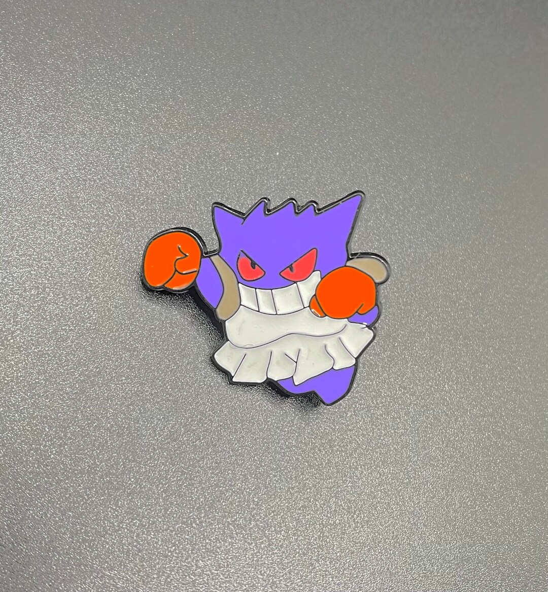 Gengar Hitmonchan Anime Pokemon Enamel Pin Cute Lapel Brooch Jewelry ...